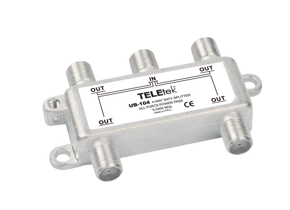 اسپلیتر 4 راه برند TELEtek | سیگنال گستر اصفهان